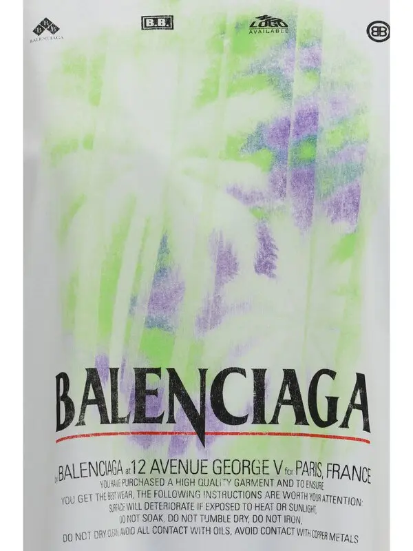 Balenciaga Printed Cotton T-shirt