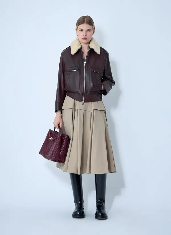 Bottega Veneta Leather Blouson Jacket