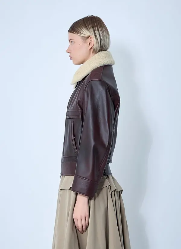 Bottega Veneta Leather Blouson Jacket