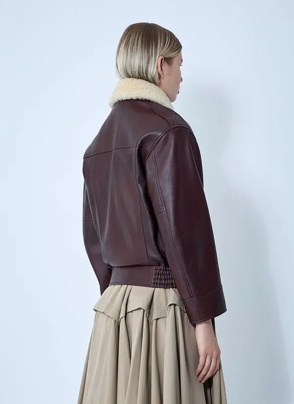 Bottega Veneta Leather Blouson Jacket