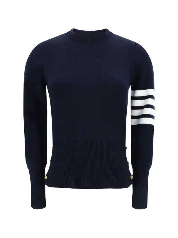 Thom Browne Virgin Wool Sweater - Blue