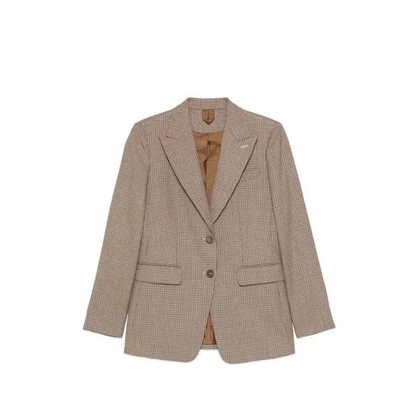 Max Mara Neutrals Jackets Fitted Jackets - Cream