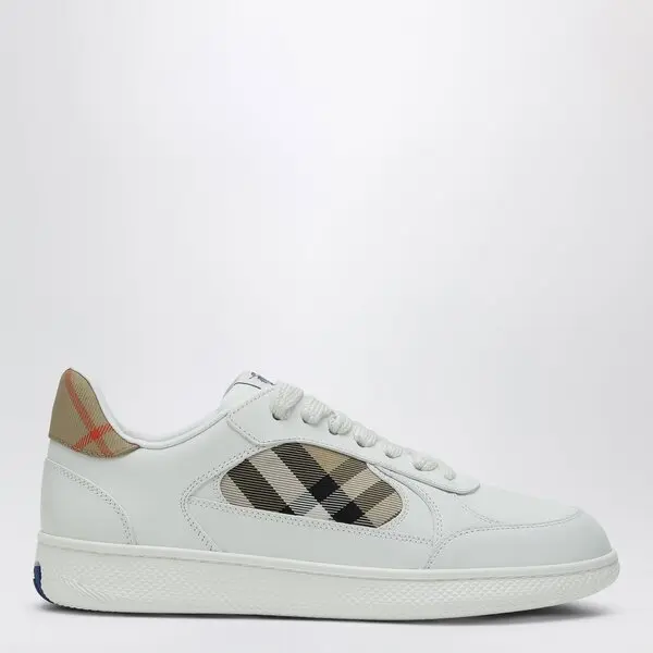Burberry Leather Sneaker Terrace And Check