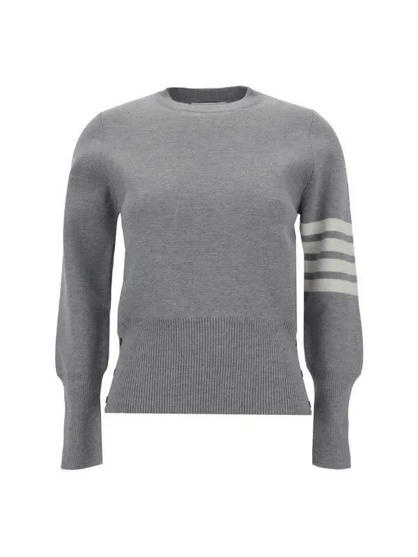 Thom Browne Virgin Wool Sweater - Gray