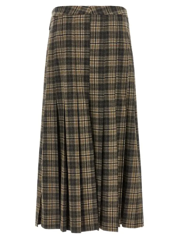 Brunello Cucinelli Tartan Skirt