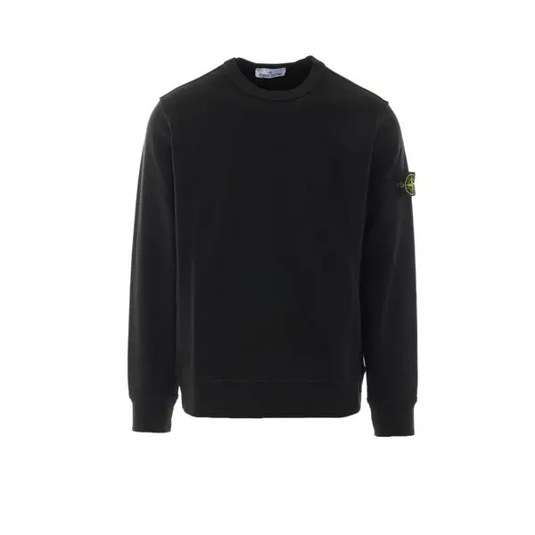 Stone Island Logo Sweatshirt - Black