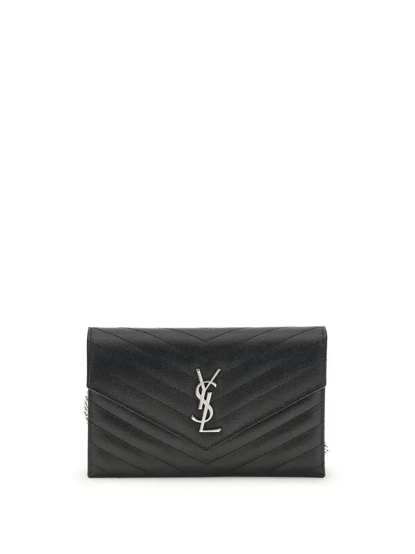 Saint Laurent Cassandre Mini Shoulder Bag - Black