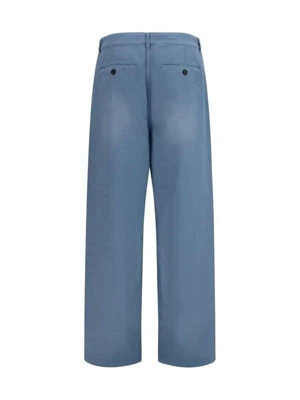 Miu Miu Garment-dyed Wide-leg Pants