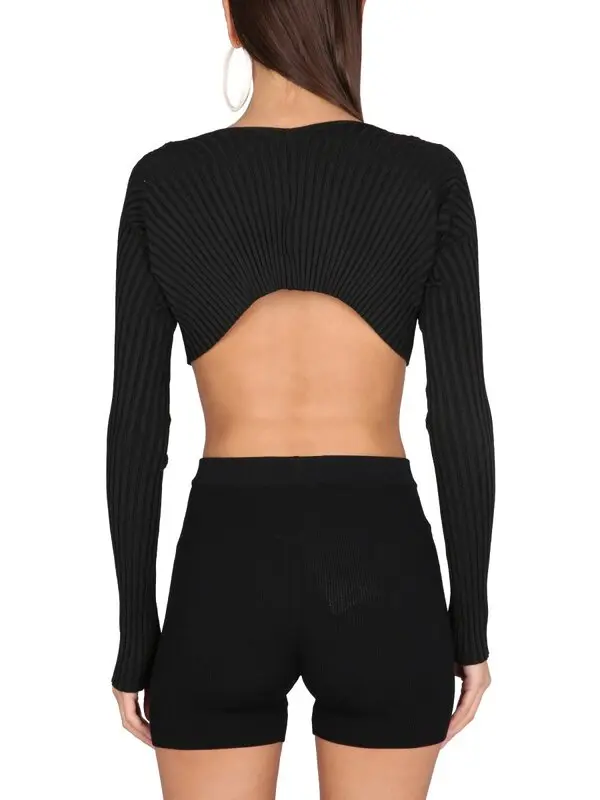 Jacquemus Le Maille Pralù Top - Black