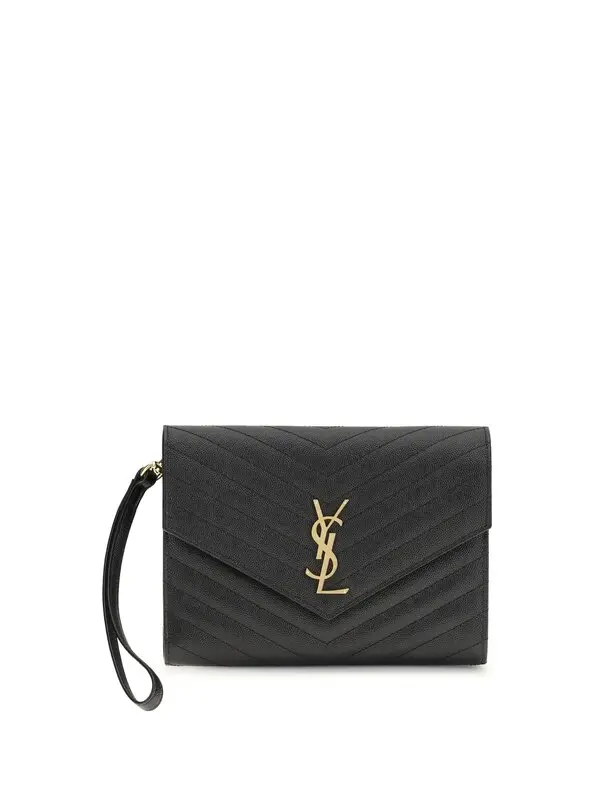 Saint Laurent Leather Clutch