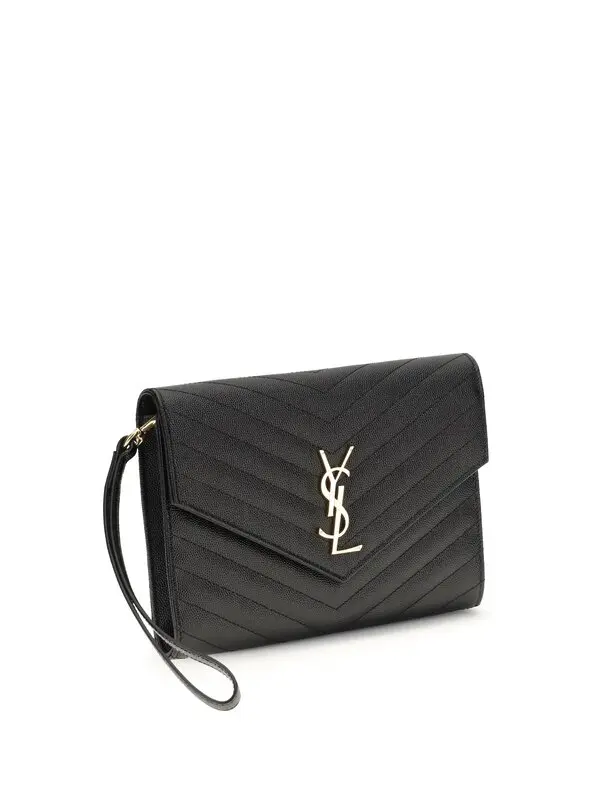 Saint Laurent Leather Clutch