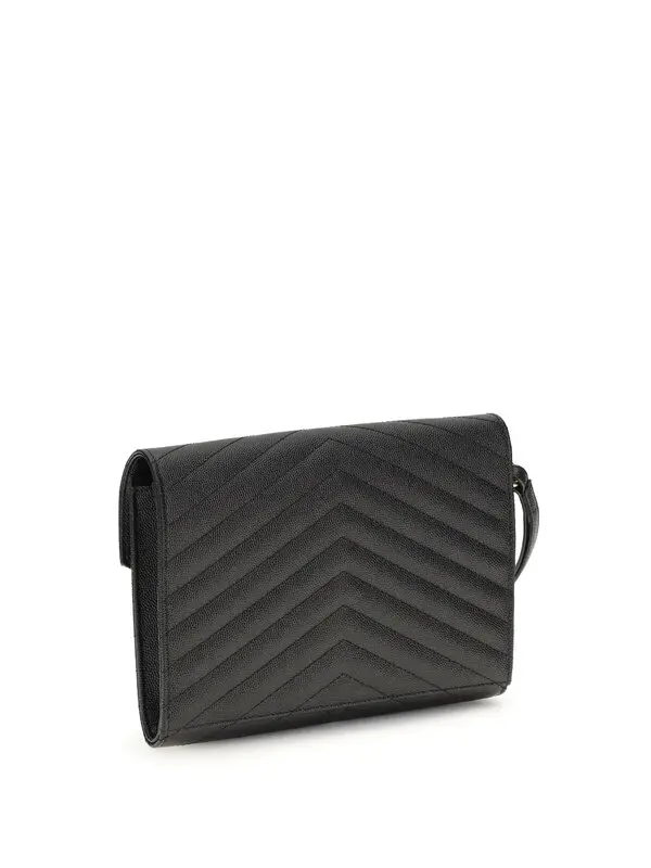 Saint Laurent Leather Clutch