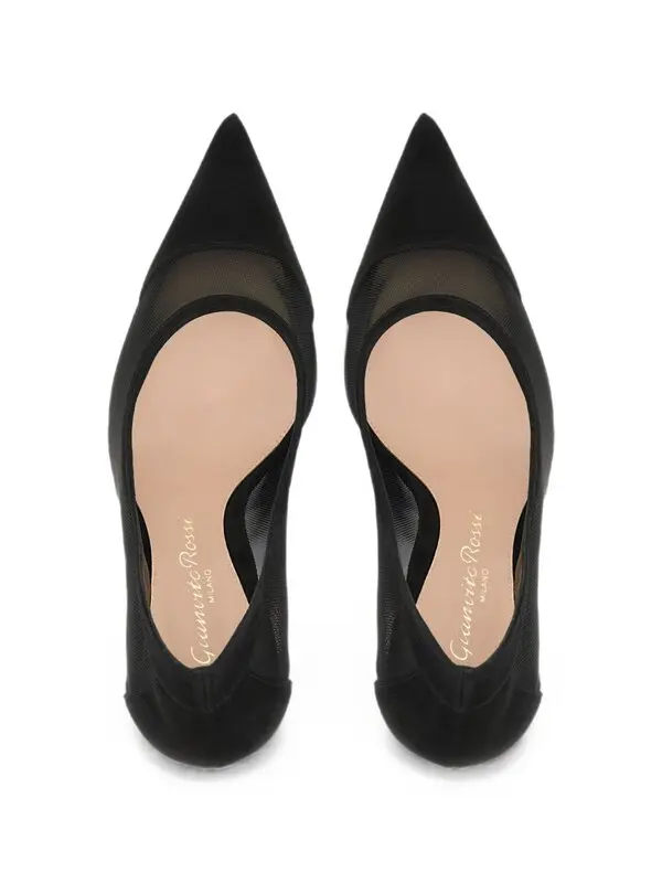 GIANVITO ROSSI Suede And Mesh Pumps