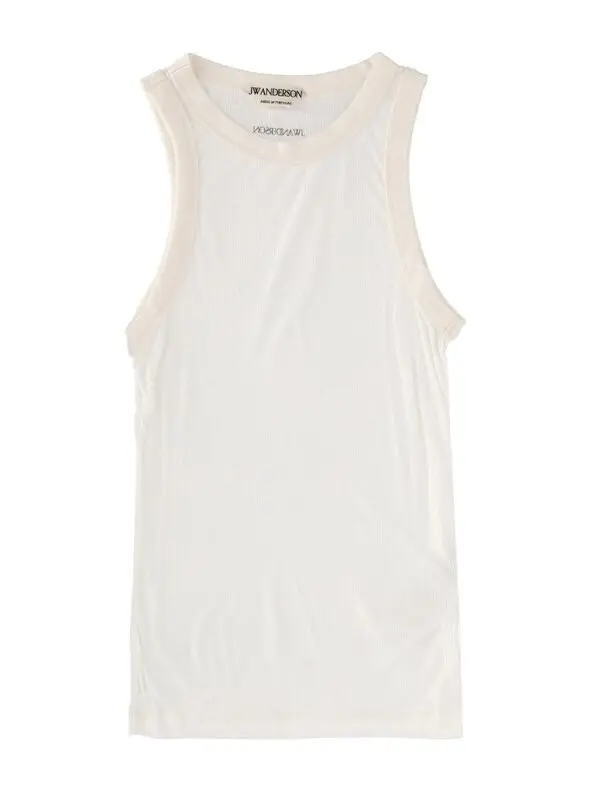 JW Anderson Tank Top With Logo - White