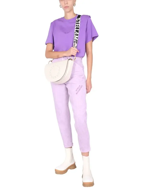 Stella McCartney Logo Embroidered Denim Jeans - Purple