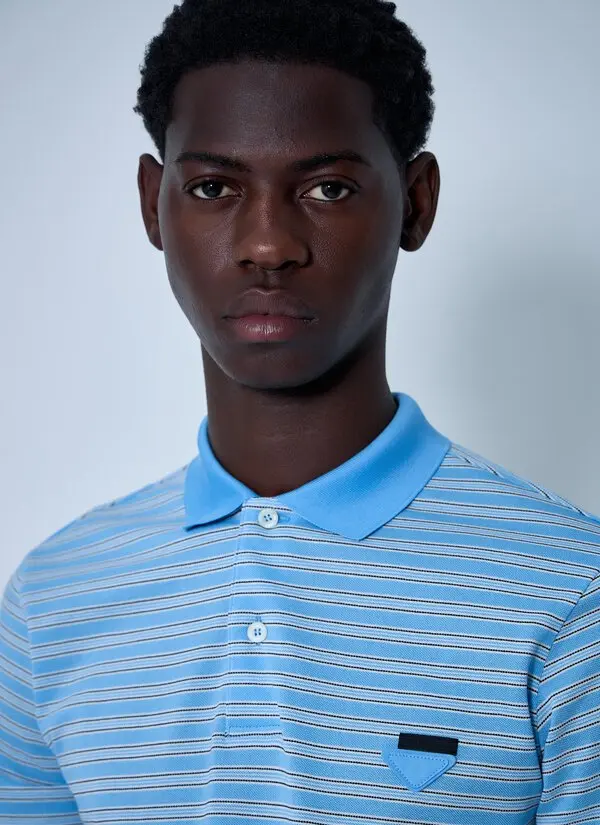 Prada Logo Motif Polo Shirt