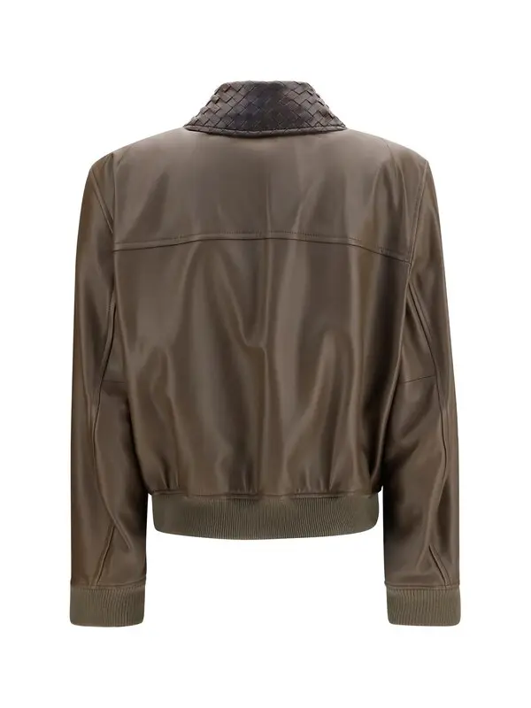 Bottega Veneta Glossy Leather Jacket
