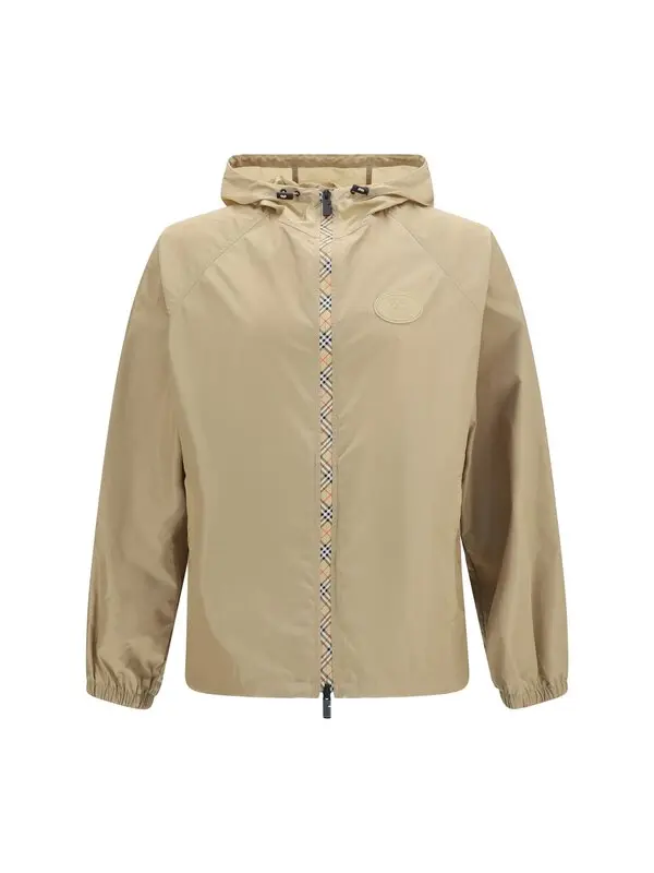 Burberry Nylon Hooded Jacket - Cream