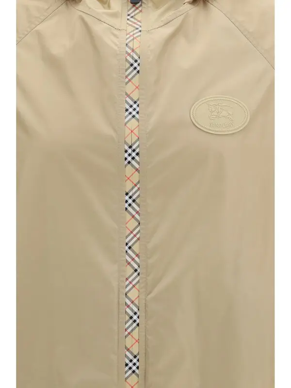 Burberry Nylon Hooded Jacket - Cream