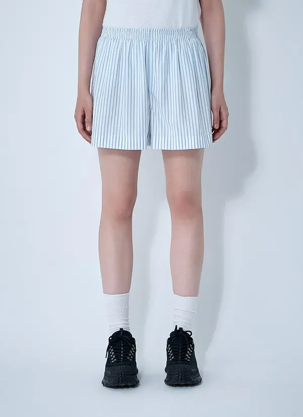 Moncler Striped Shorts - White
