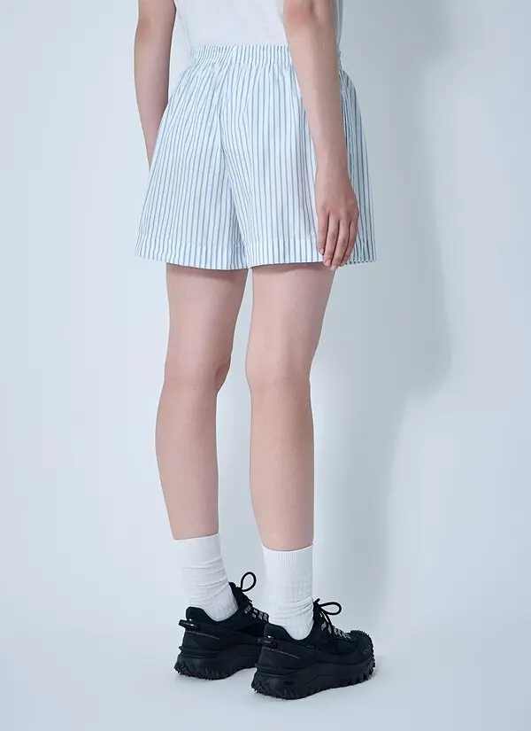 Moncler Striped Shorts - White