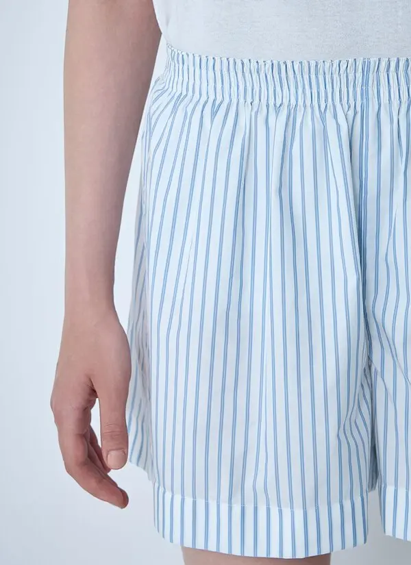 Moncler Striped Shorts - White