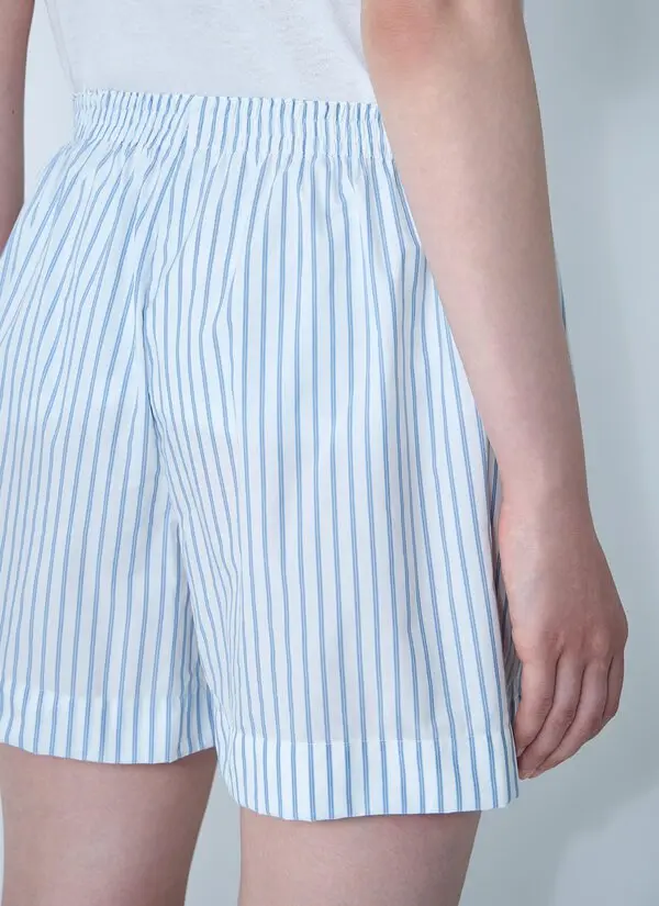 Moncler Striped Shorts - White