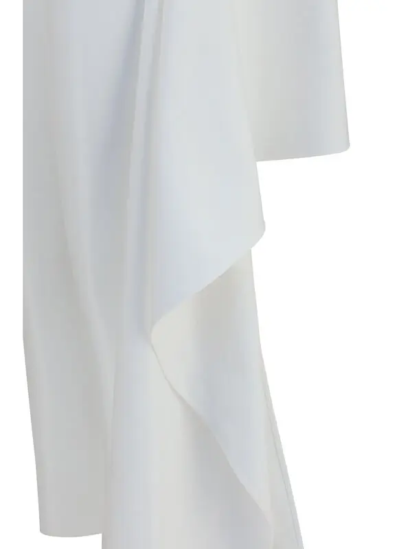 Alaïa Asymmetric Cotton T-shirt - White