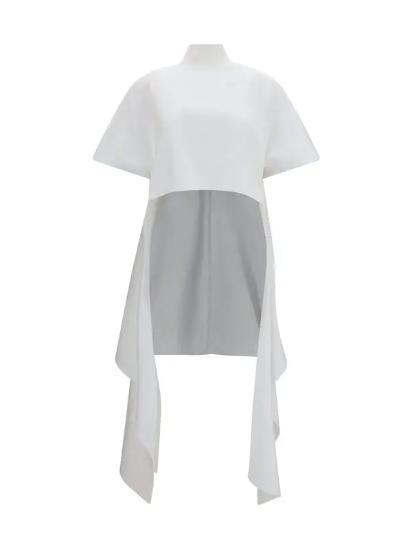 Alaïa Asymmetric Cotton T-shirt - White