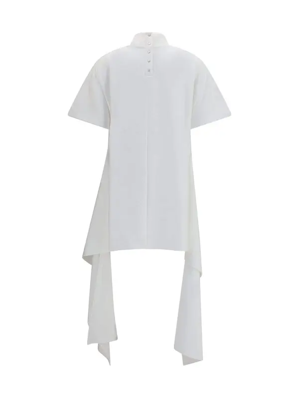 Alaïa Asymmetric Cotton T-shirt - White