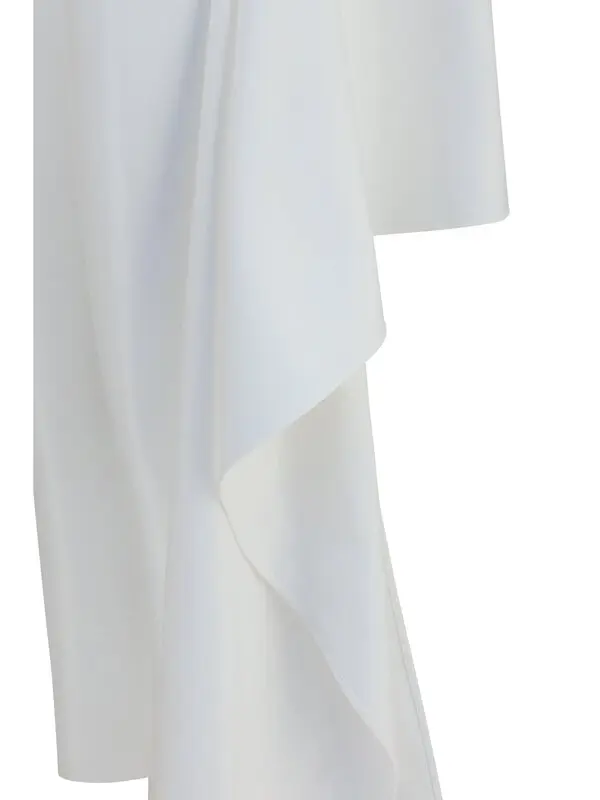 Alaïa Asymmetric Cotton T-shirt - White