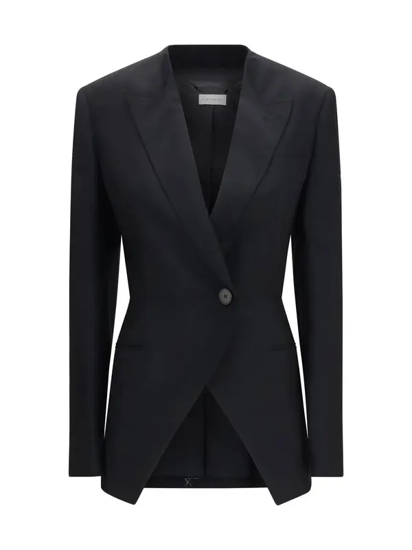 Givenchy Cut-out Double-breasted Blazer - Black