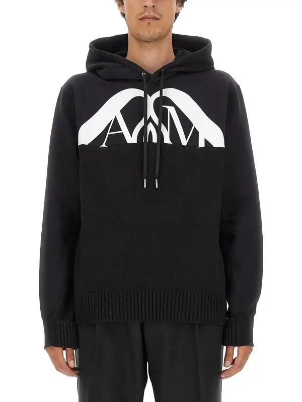 Alexander McQueen Sweatshirt With Logo - Black