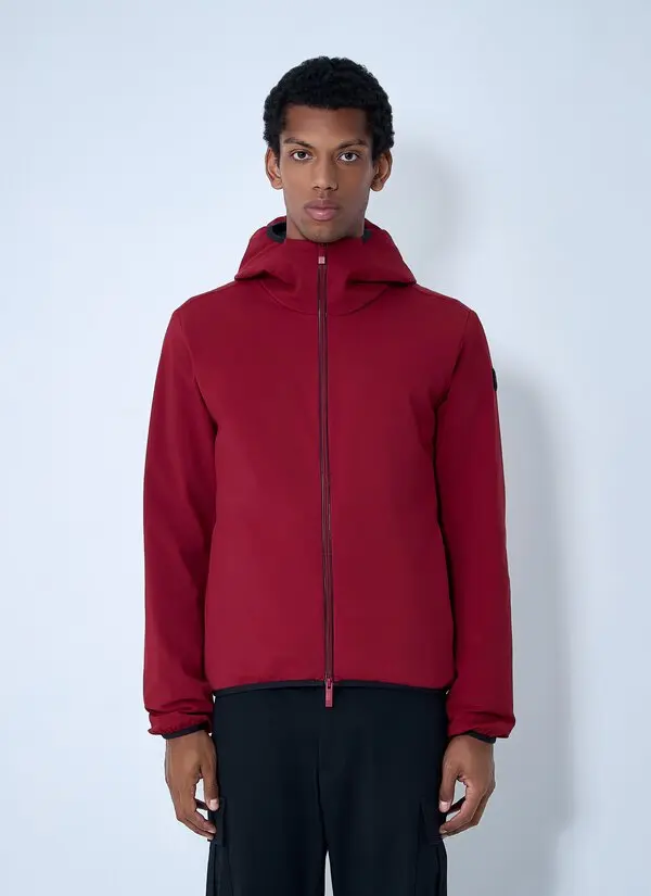 Moncler Batisse Hooded Short Down Jacket - Red
