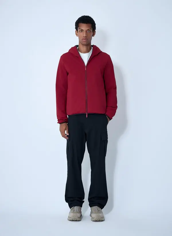 Moncler Batisse Hooded Down Jacket - Red