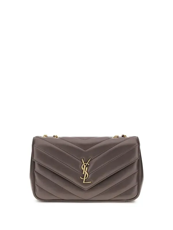 Saint Laurent Loulou Shoulder Bag - Gray