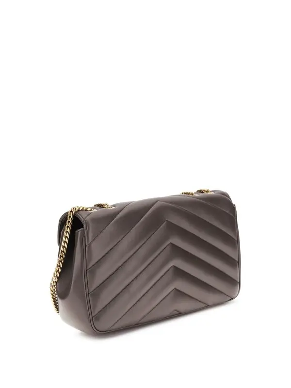 Saint Laurent Loulou Shoulder Bag - Gray