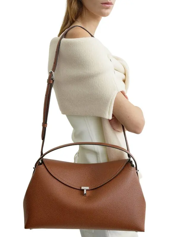 TOTEME T-lock Handbag In Grained Leather