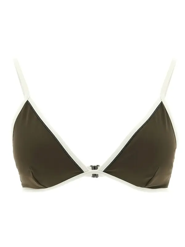 Brunello Cucinelli Monile Bikini Top - Green
