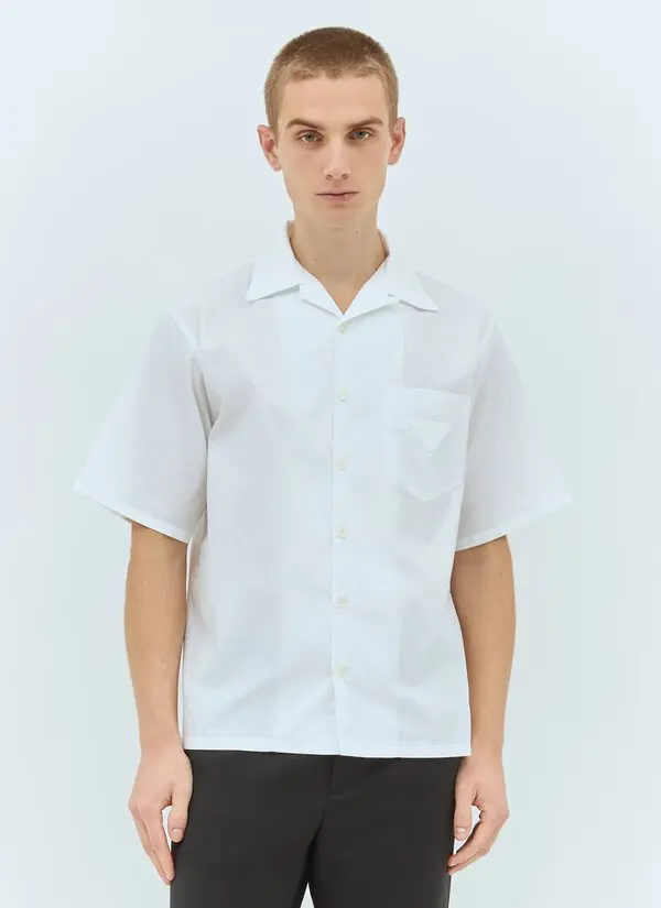 Prada Striped Short-sleeve Shirt