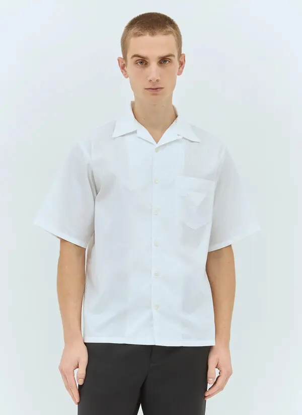 Prada Striped Short-sleeve Shirt