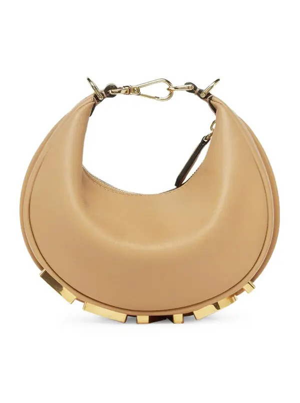 Fendi Fendigraphy Mini In Honey Leather - Multicolor
