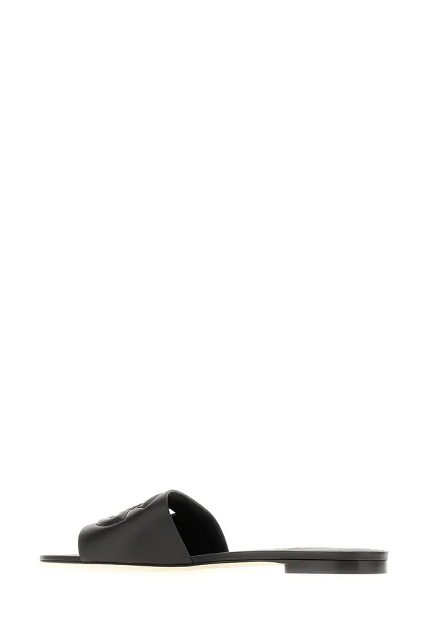 Dolce & Gabbana Logo Slip On Slides - Multicolor