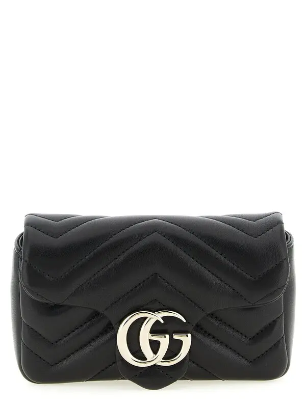 Gucci Gg Marmont Mini Shoulder Bag - Black