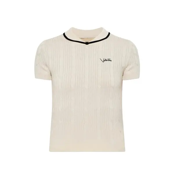 Valentino Garavani Neutrals Tops T-shirts & Jerseys - Cream