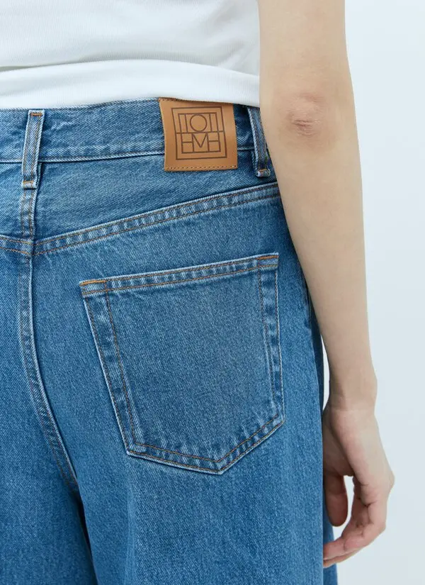 TOTEME Wide Leg Denim Jeans
