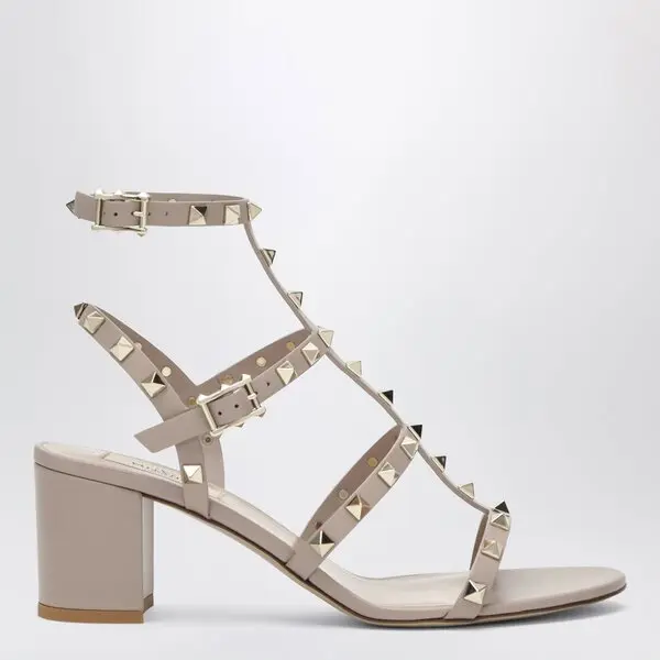 Valentino Garavani Rockstud Leather Sandals - Pink