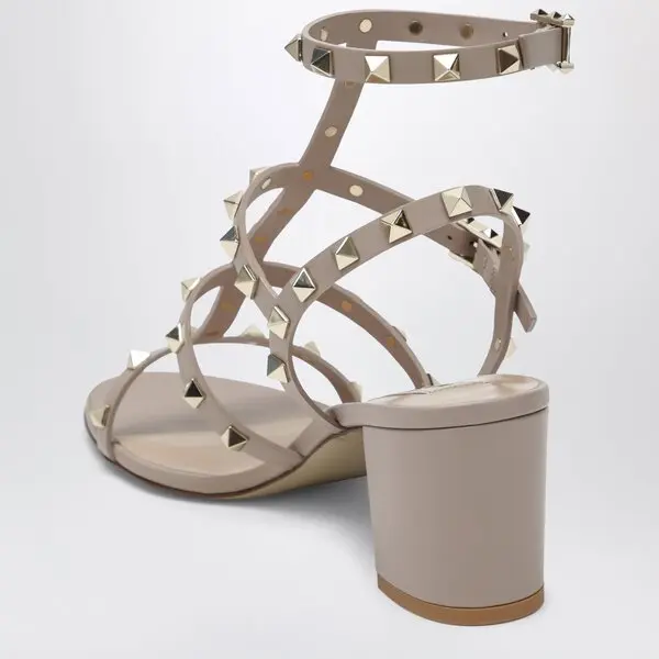 Valentino Garavani Rockstud Leather Sandals - Pink