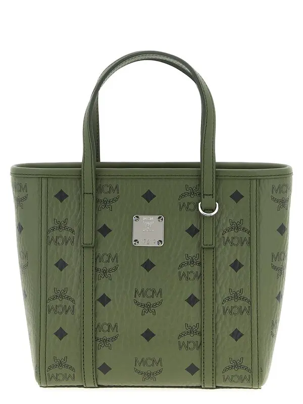 Mcm Toni Mini Shopping Bag - Green