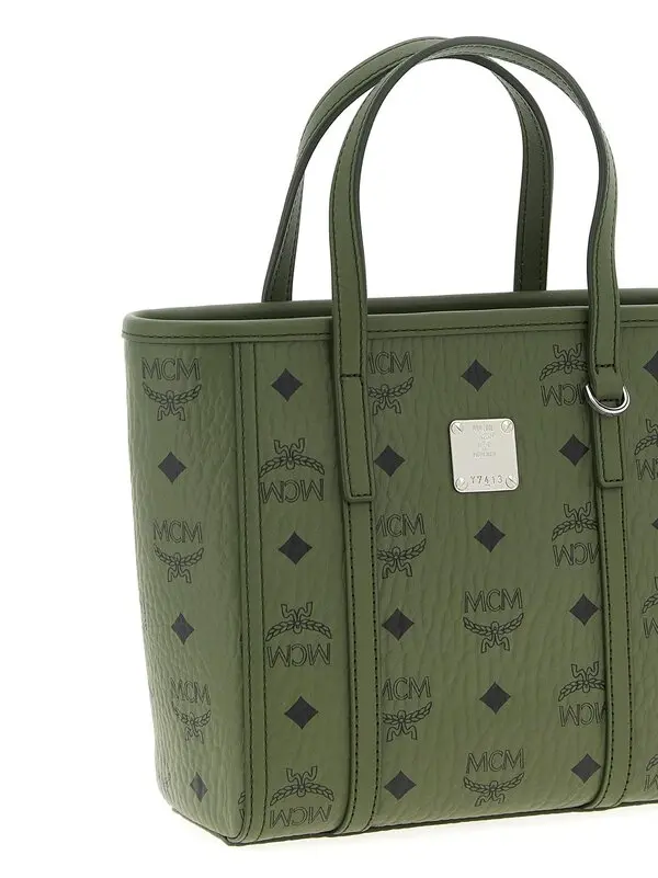 Mcm Toni Mini Shopping Bag - Green
